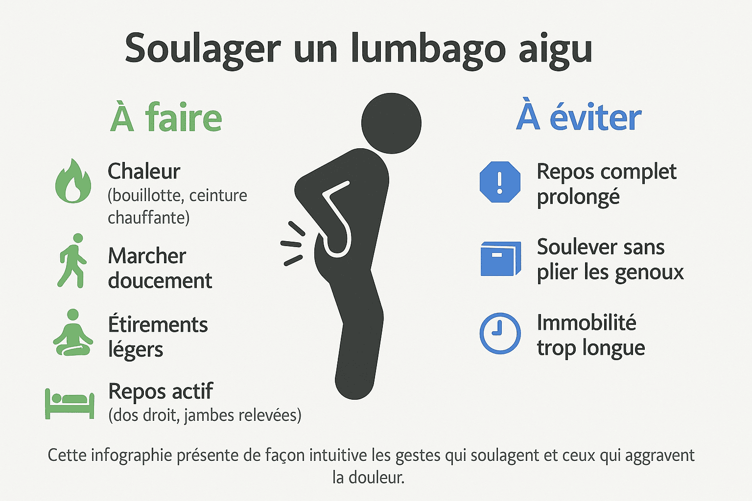 Soigner lumbago : 7 méthodes pour soulager la douleur